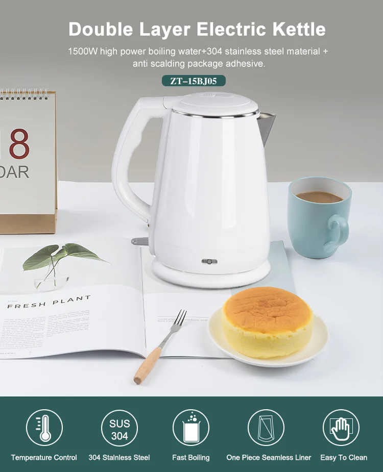Wholesale Electric Kettle 1.8l. Double Layer Seamless Inner Liner ...
