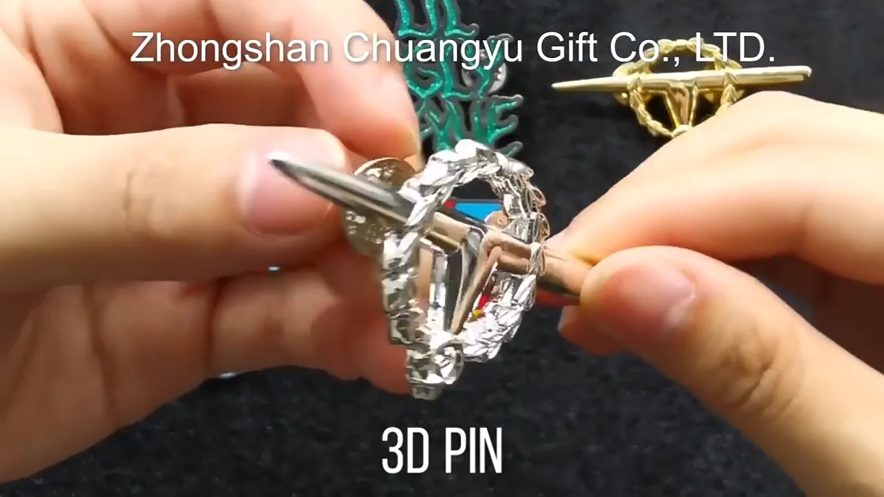 Nickel Custom Fff Letter Brooch Logo Metal Rhinestone Brand Promotional ...