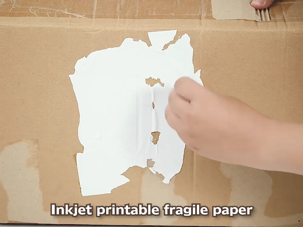 75mic Fragile Paper Security Shipping Packaging Tape Paper Fragile ...