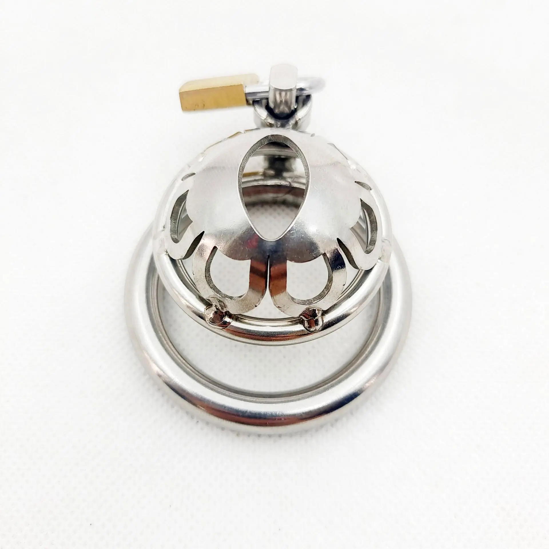 Padlock Skeleton Chastity Lock Penis Cage Male Chastity Device Sex Toy ...