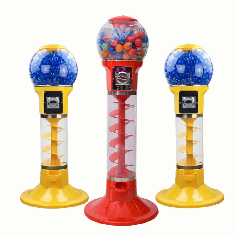 Coin Pusher Gumball Bouncing Machine Gum Vending Dispenser For ...
