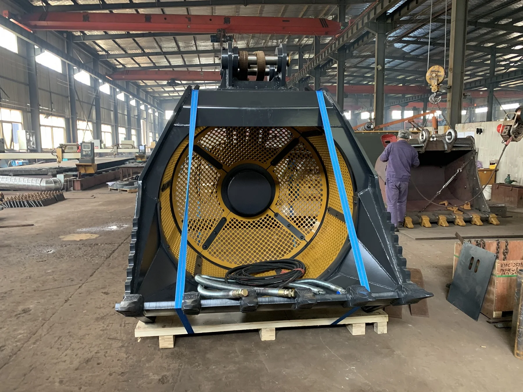Bonovo Excavator Attachments Rotary Screening Bucket For All Excavators ...