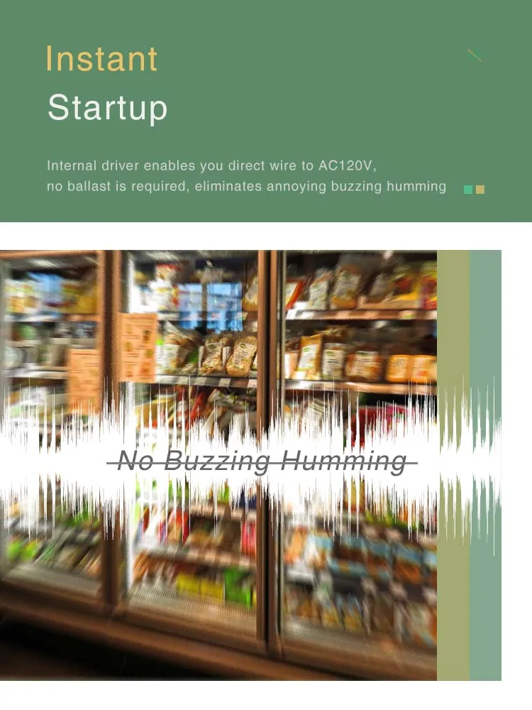 Linkable IP65 8ft 30W Walk in Cooler Door Freezer LED Tube Light With ...