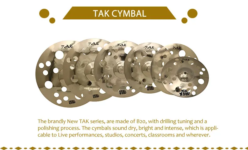 OZONE Cymbals Set for Drums - Professional Performance