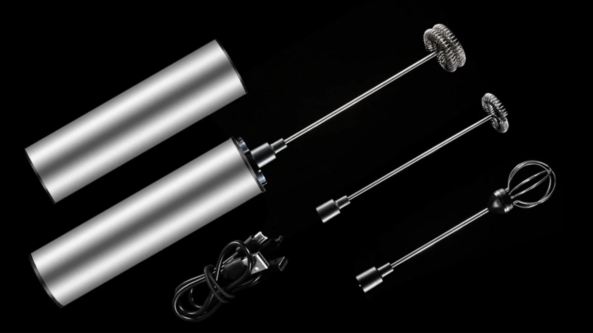 Hima Custom Logo Stainless Steel Coffee Frother Milk Whisk Electric ...