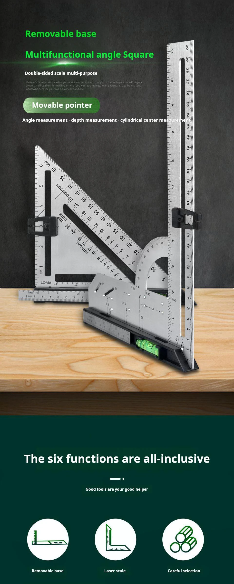 Stainless Steel Triangle Plate Woodworking Triangle Ruler Metric 90 ...