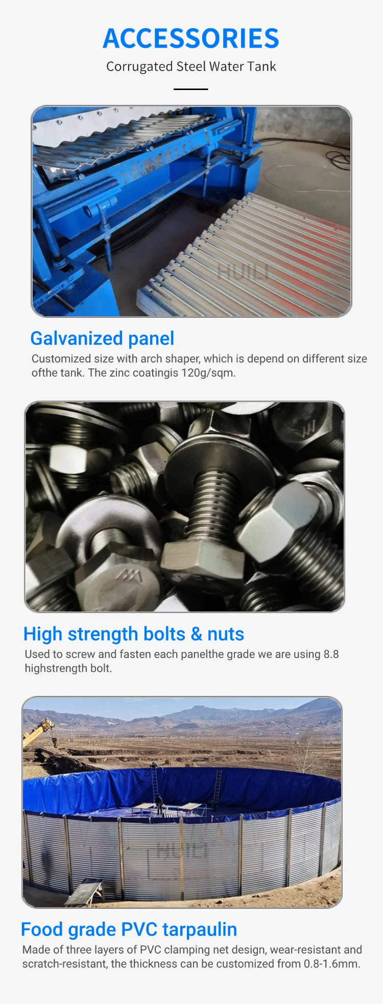 Corrugated Steel Water Tanks - Durable & Easy to Install