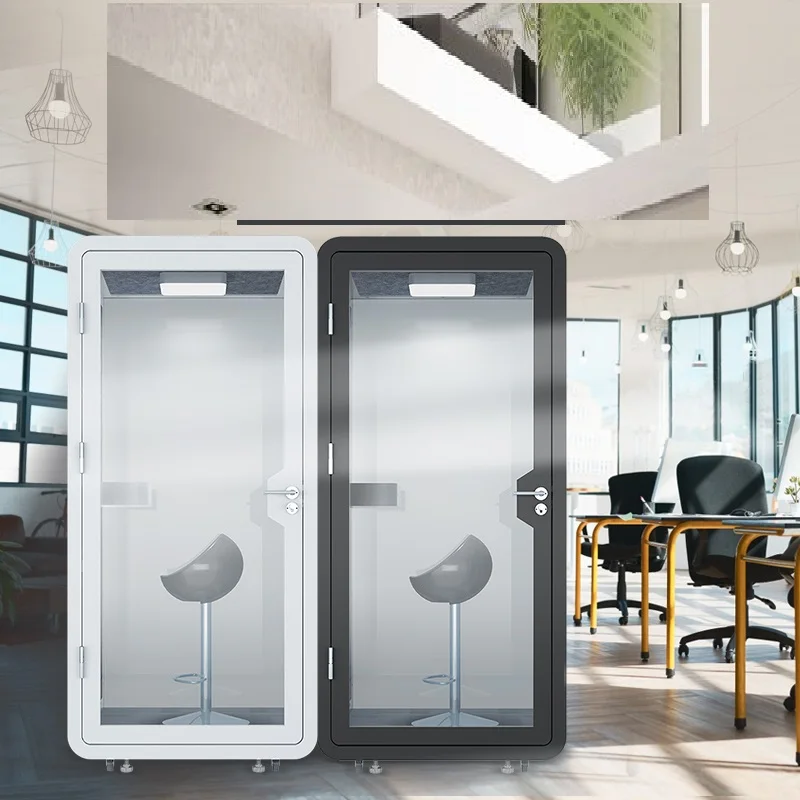 Modern Single Person Work Pod - Privacy & Acoustic Quality