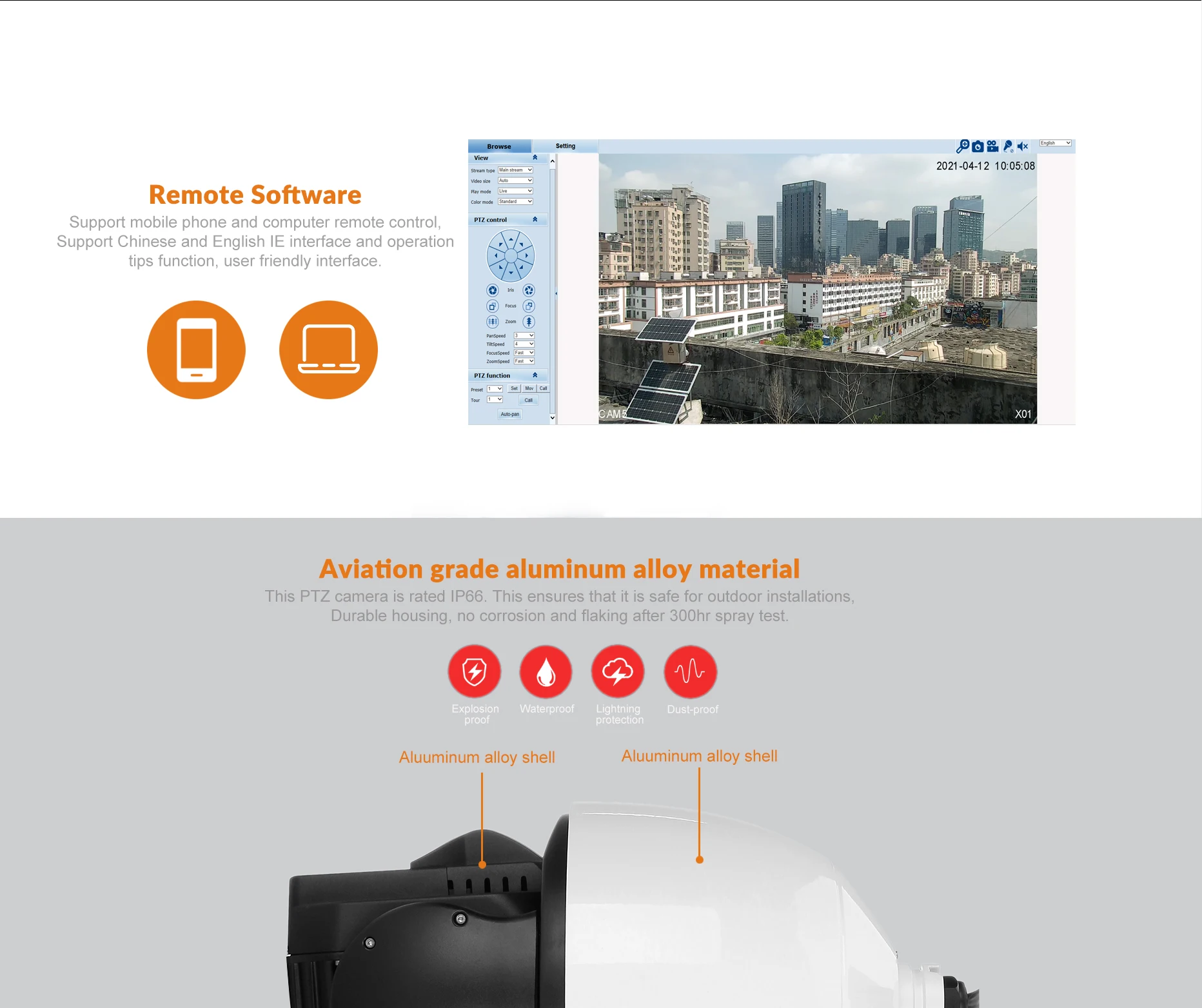 Fengtaida 8Mp 공기 와이퍼 4G CCTV PTZ 오디오 Ip 외부 보안 카메라| Alibaba.com