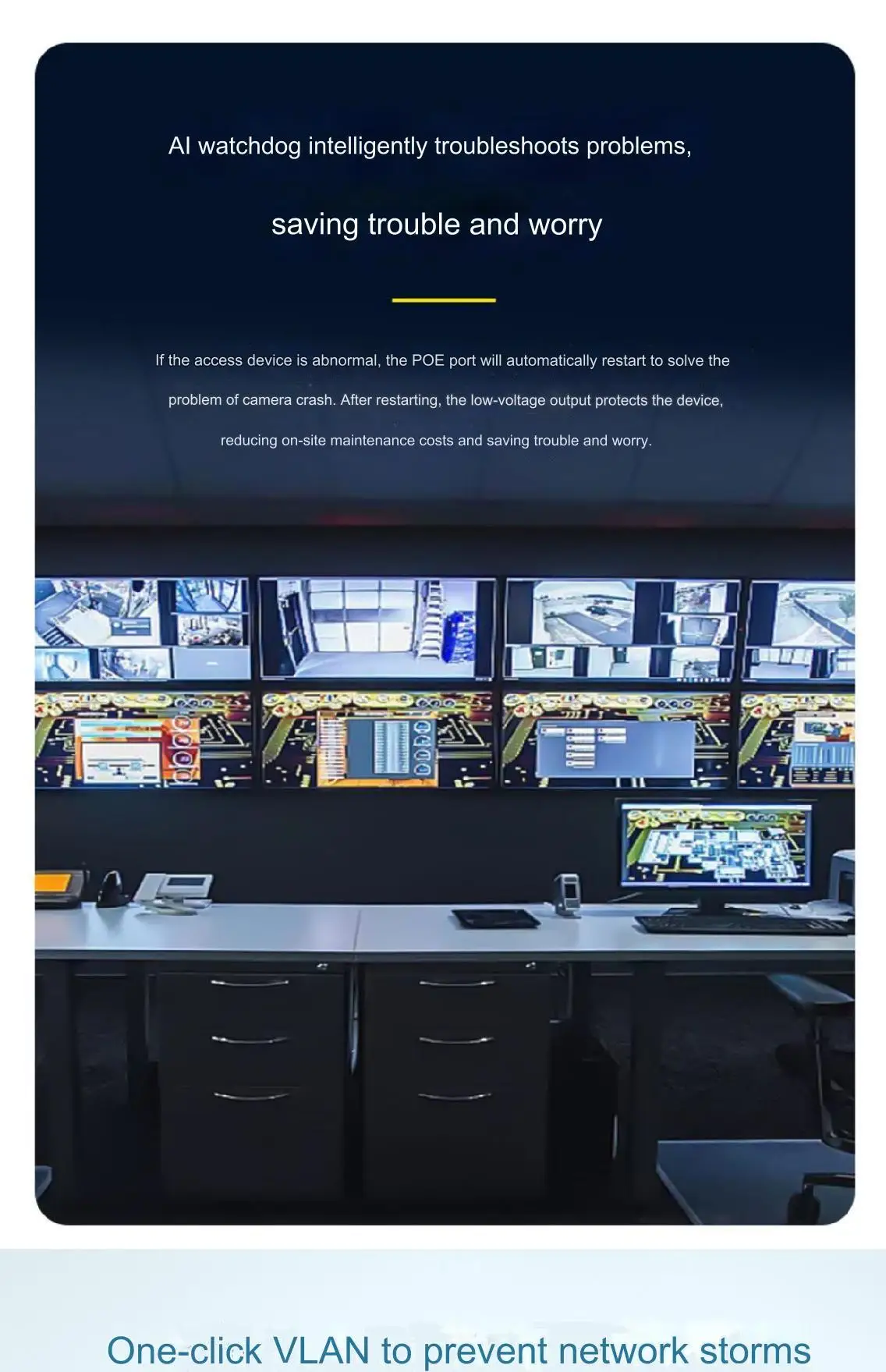 10 Ports Lightning Protection Standard Poe Power Supply Switch Gigabit ...