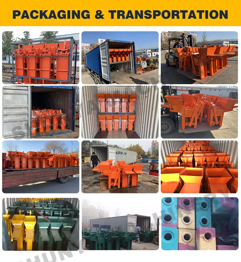 Shunya Manual Soil Clay Brick Making Machine Qmr2-40 Manual Clay Brick ...