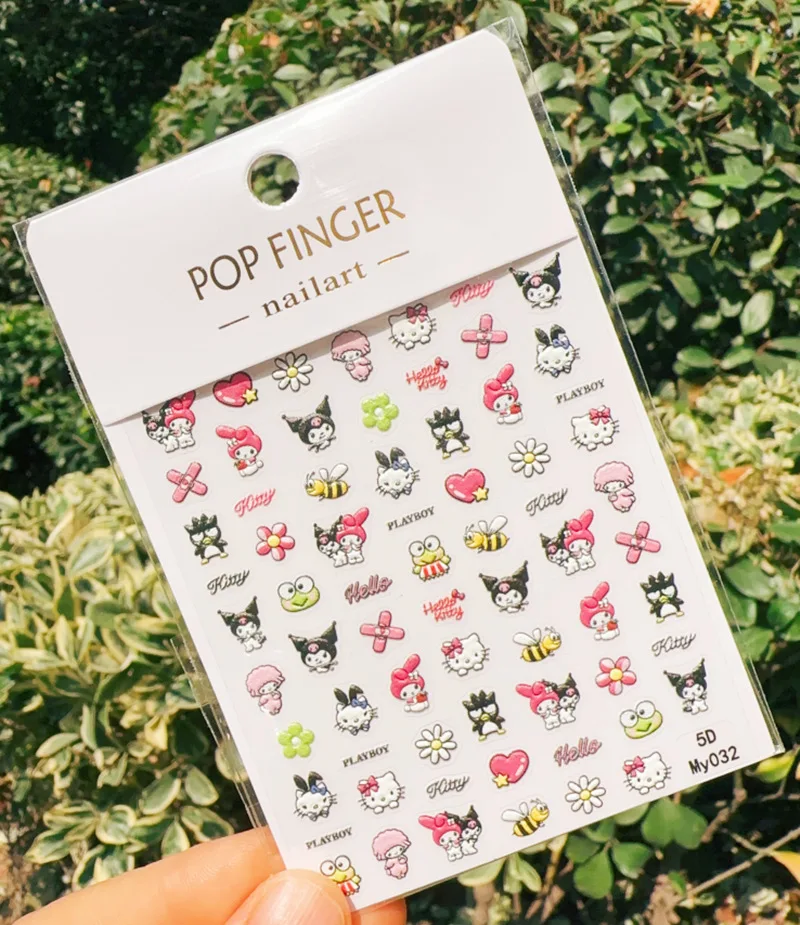 2024 New Cute Cartoon Sanrio Yugui Dog Nail Art Sticker Wholesale 5D ...