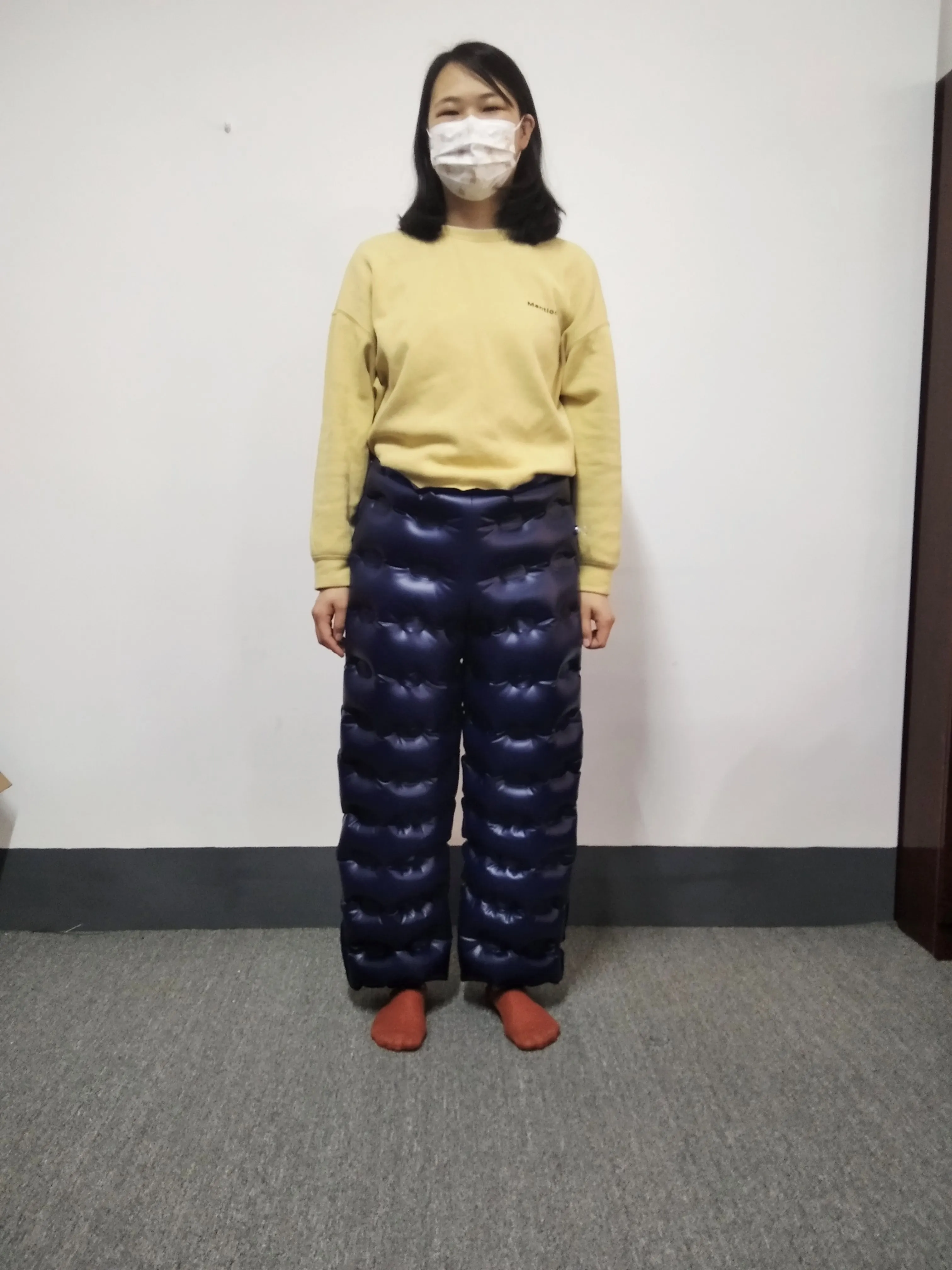 2022 New PVC Blue Inflatable Down Jacket and Trousers Suit for Adult ...