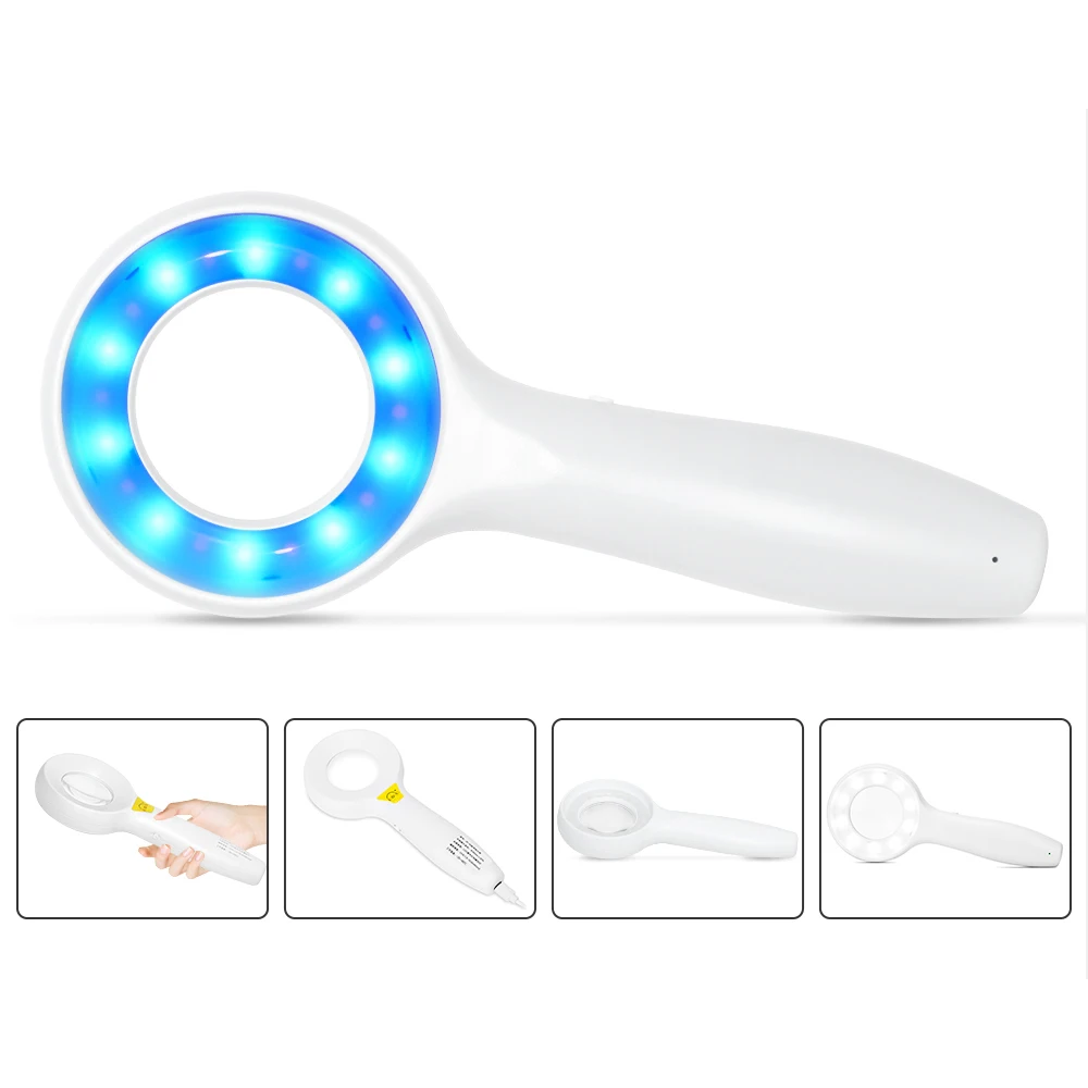 Iboolo Portable Professional 365nm Uva1 Wood's Lamp Medical Class Ii ...