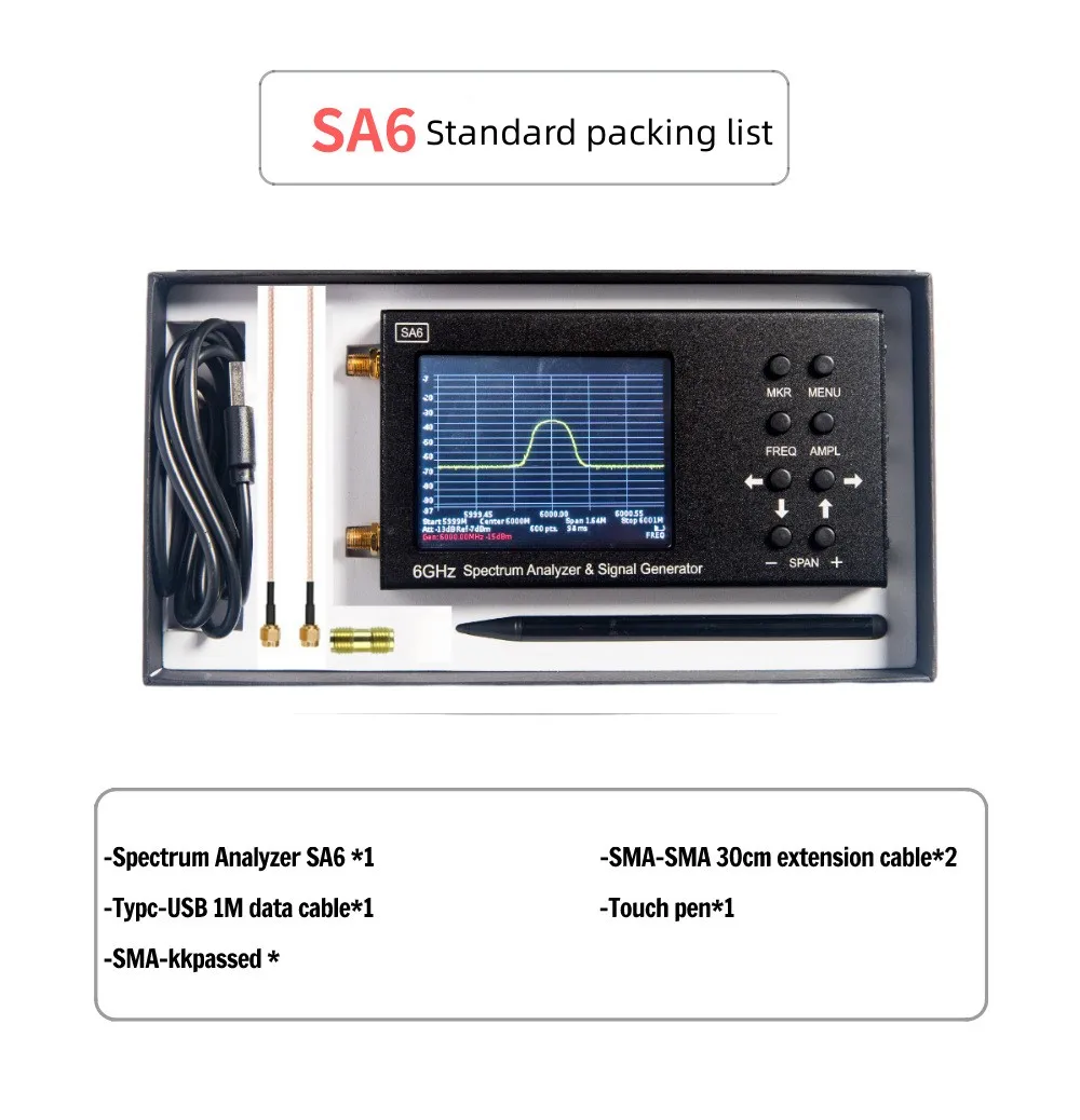 6ghz Spectrum Analyzer - Portable and Customizable Support