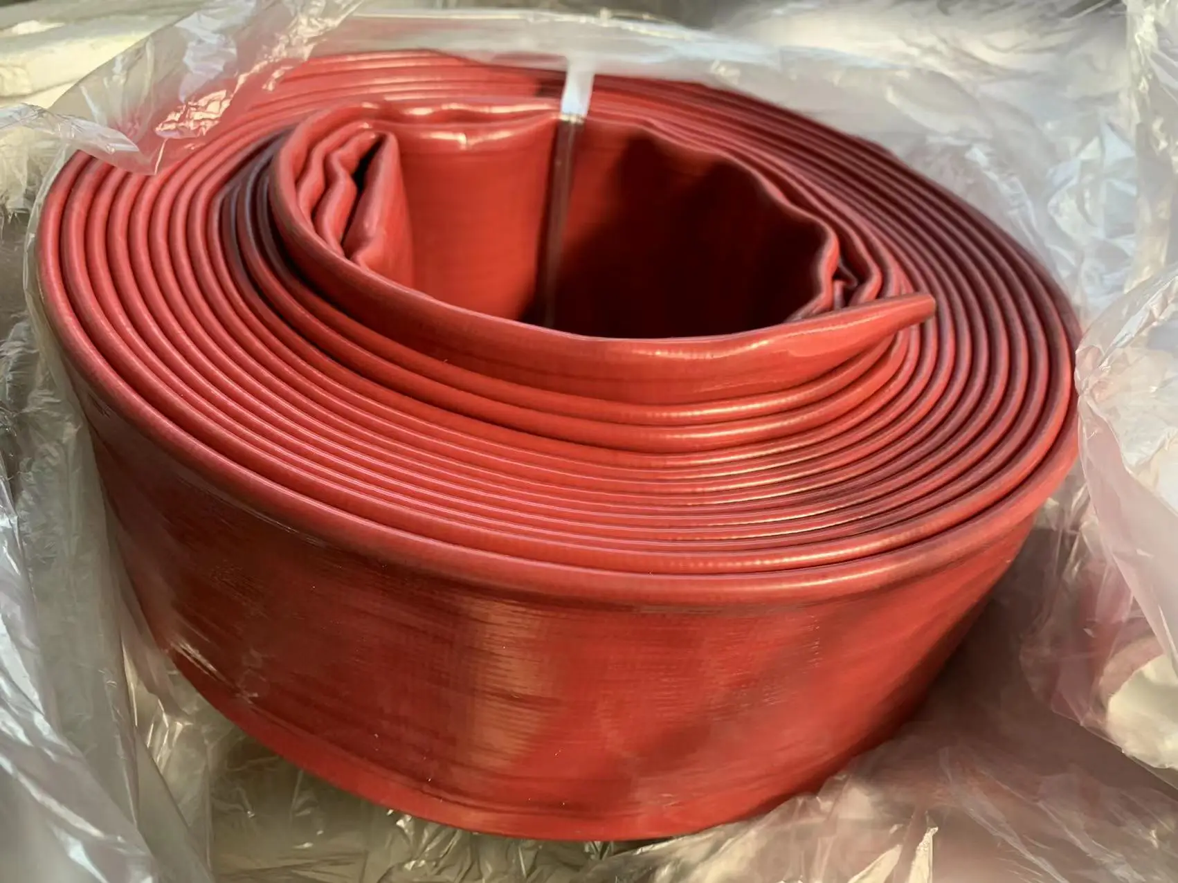 1 Inch PVC Lay Flat Hose 10 Bar Resilient Layflat Hose Production Line ...