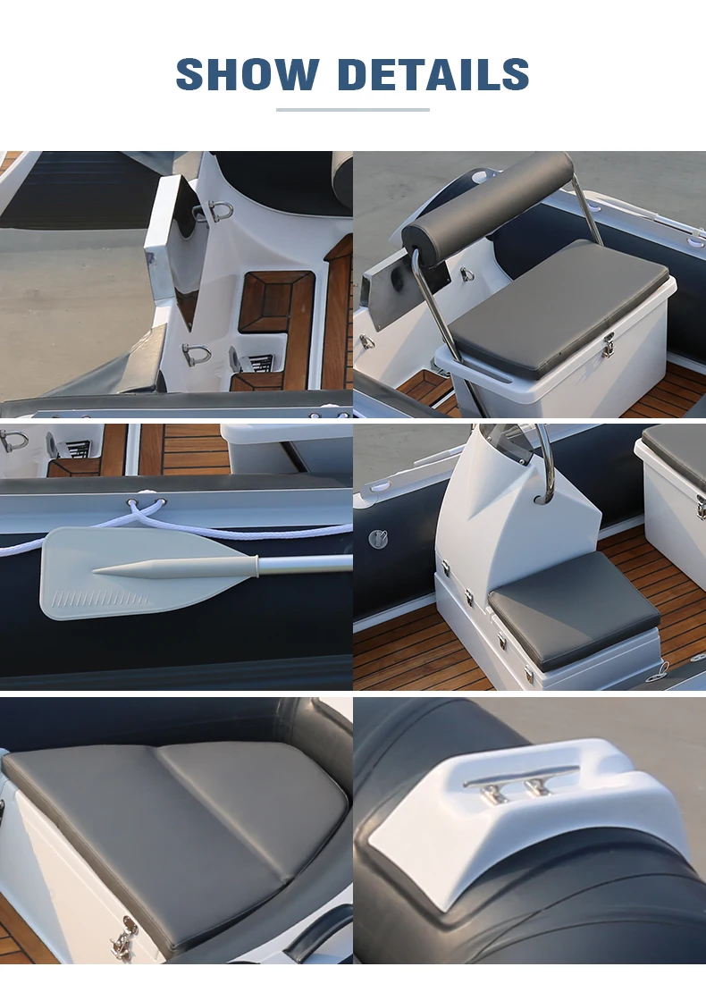 12.8ft New Model RIB 390 Rigid Hull Fiberglass Inflatable Fishing and ...