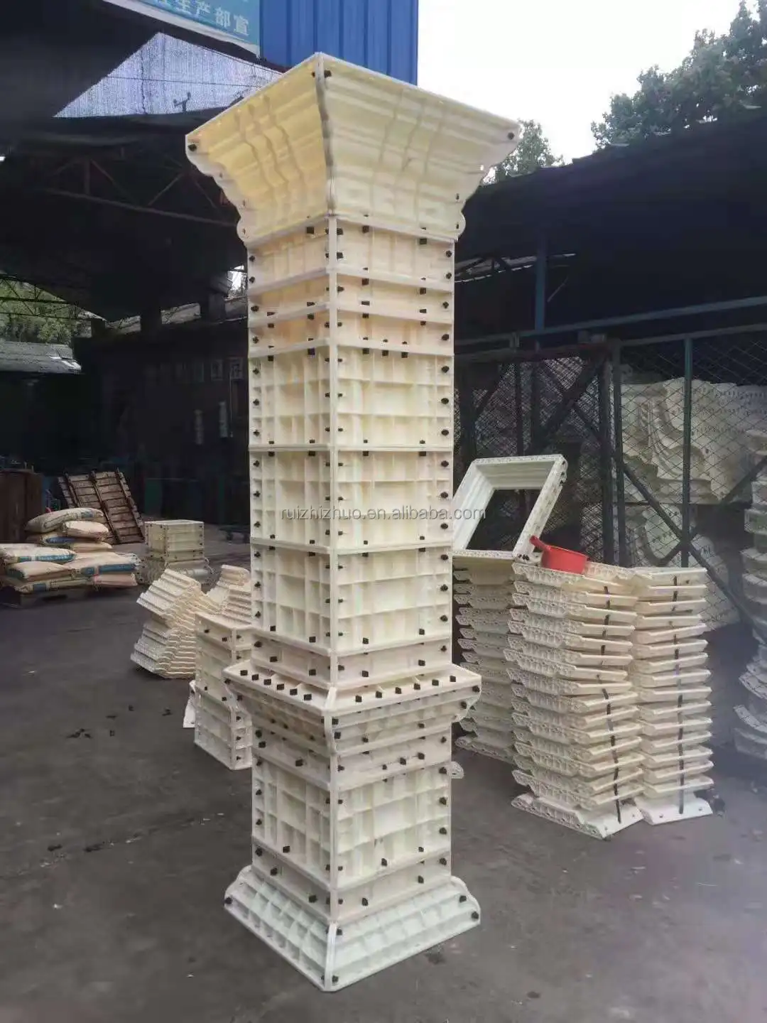 Cement Concrete Roman Column Pillar Plastic Molds Sale