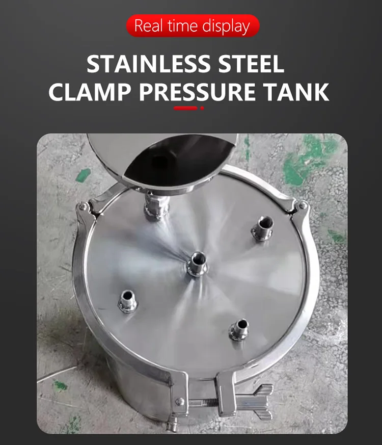Customized 1-15L 304 Stainless Steel Pressure Tanks
