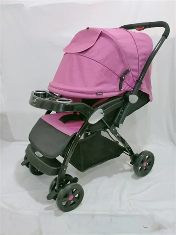 Multi Color Mama Love Baby Stroller - Lightweight & Foldable