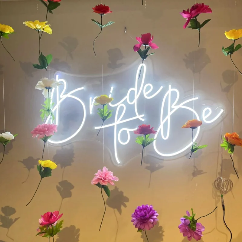 Happy Birthday Backdrop - Custom LED Neon Sign for Party