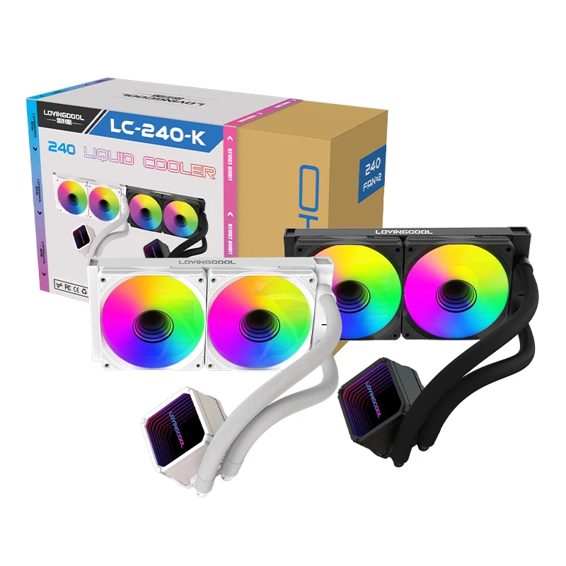 Lovingcool 240mm Copper Heatsink Rgb Fan Pc Water Cooling Kit Liquid ...
