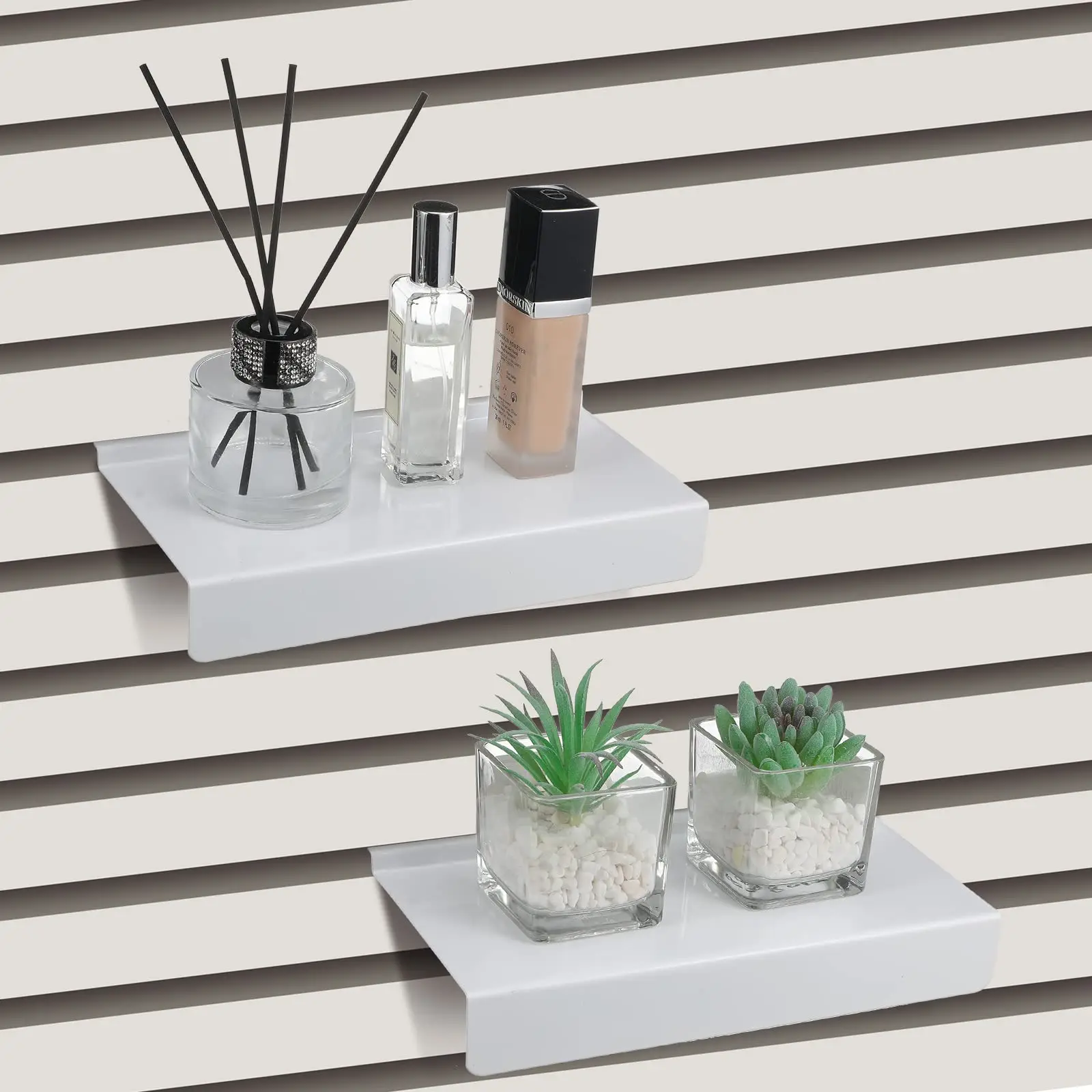 Heavy Duty Slatwall Floating Shelf Figure Metal Car Model Home ...