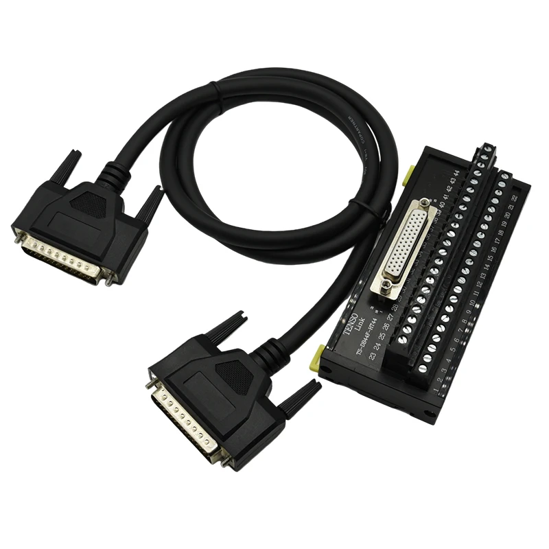 Delta B2 B3 Servo CN1 Adapter Plate TS-DB44F-HT44 Terminal Block Splitter DB44 pole plugs ...