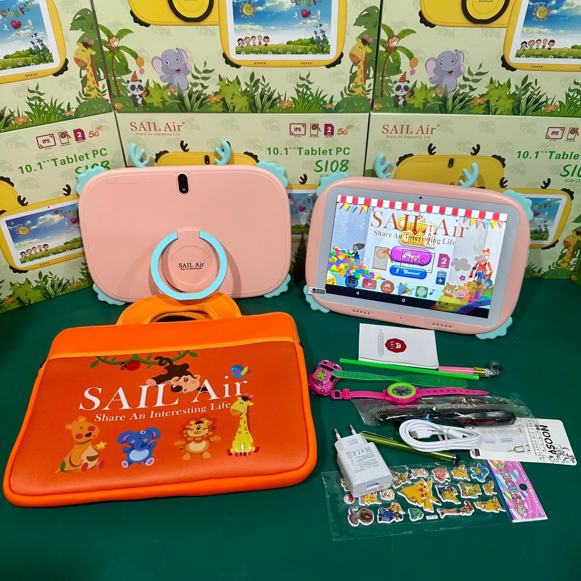 10 Inch Kids Tablet Pc 108 New Model Sail Air Brand Dual Sim Card ...