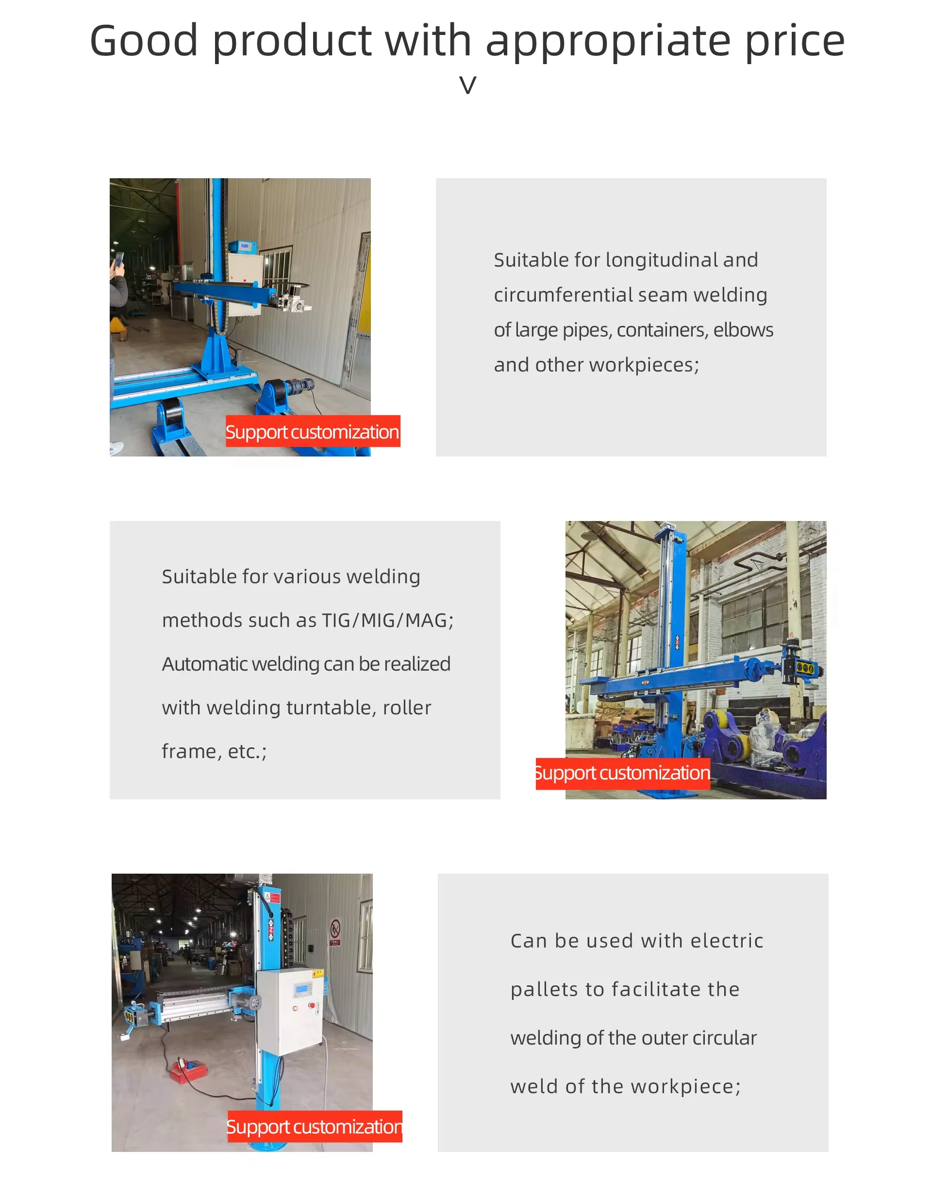 Submerged Arc Automatic Welding Robotic Arm Manipulator for Pipe Tube ...