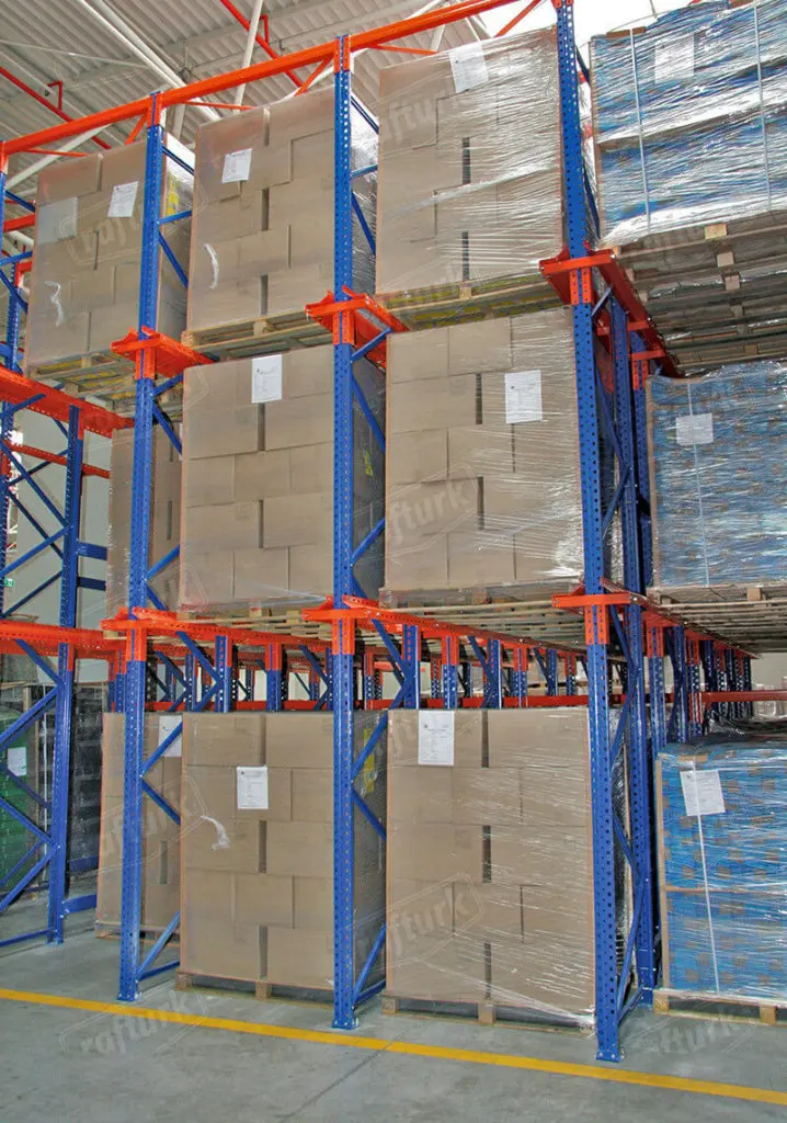 High Density Drive-in Pallet Rack Warehouse Storage System