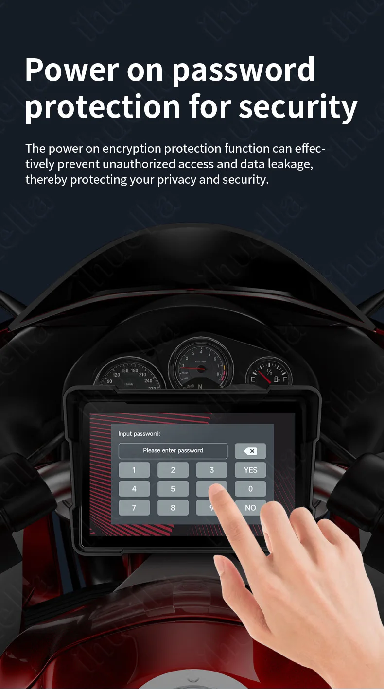 Ihuella Waterproof Carplay Android Auto Touch Screen Portable Smart Sensor Radio Mp3 Audio ...