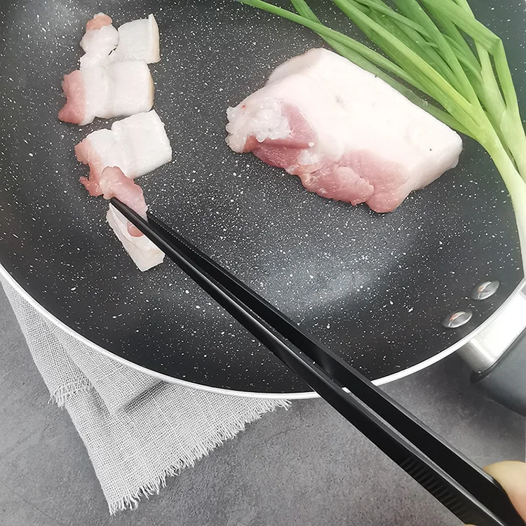 Metal Culinary Garnish Chef Plating Cooking Pliers Food Tongs Long 12 ...