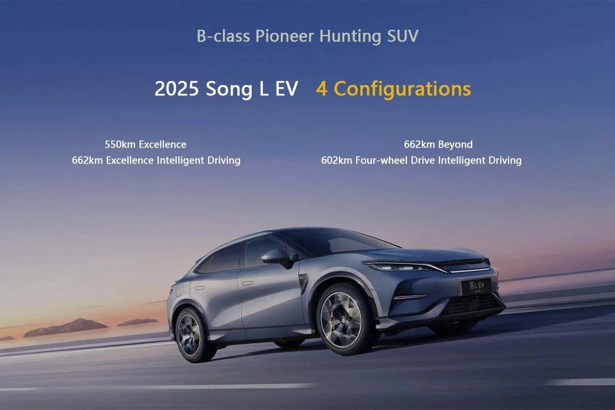 BYD Song L 2025 Model - 5-Seater EV 4WD with 602km Range
