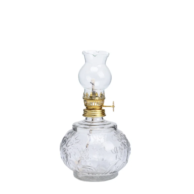 Factory New Arrival Colorful Empty Round Jar Glass Bottle Oil Lamp ...