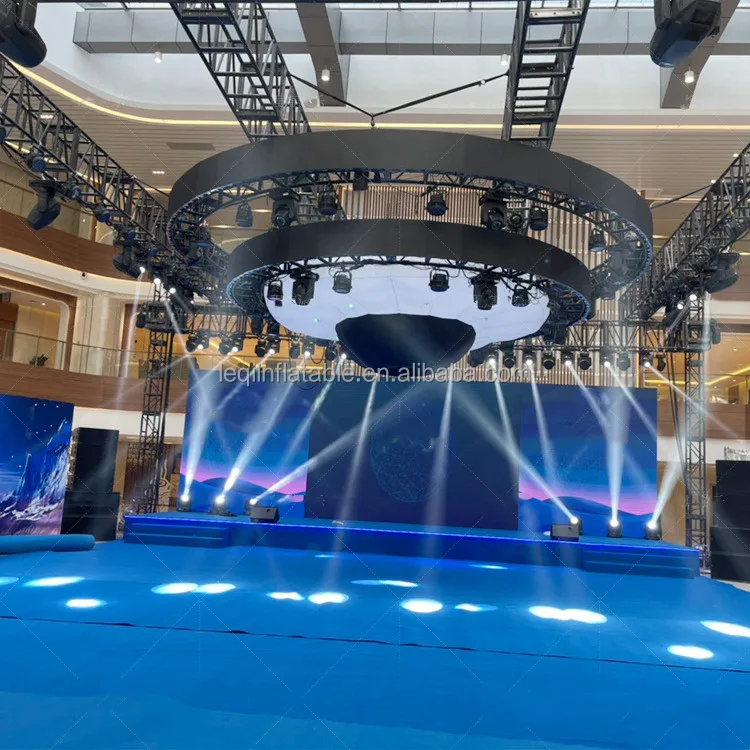 3m Diameter Inflatable Led Lighting Decor Inflatable Ufo Hanging Flying ...