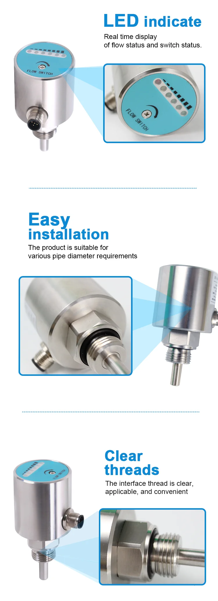 FST310 Electronic Flow Switch for 12V Water Pump with IP67 Protection - OEM