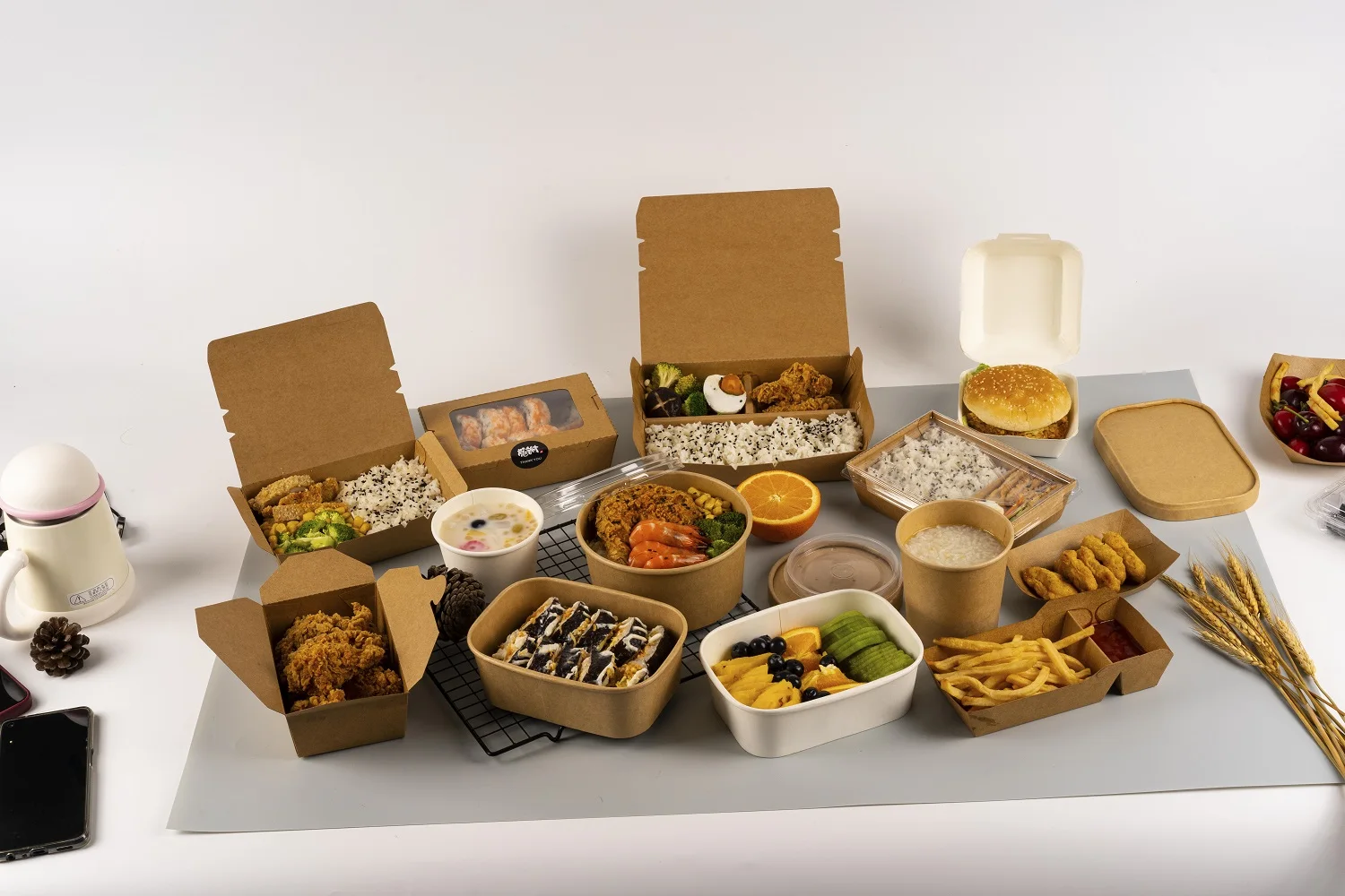 Disposable Microwavable Takeaway Paper Hot Food Container - Buy Fast ...