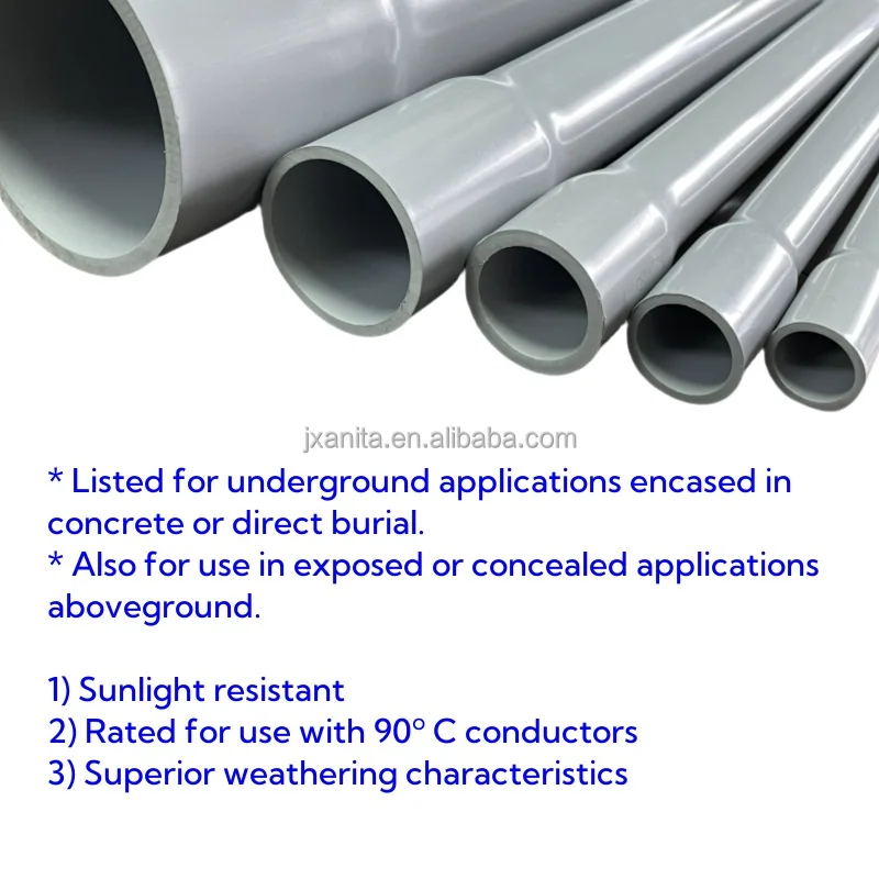 SCH40 Schedule 40 PVC Pipe - Durable Electrical Conduit