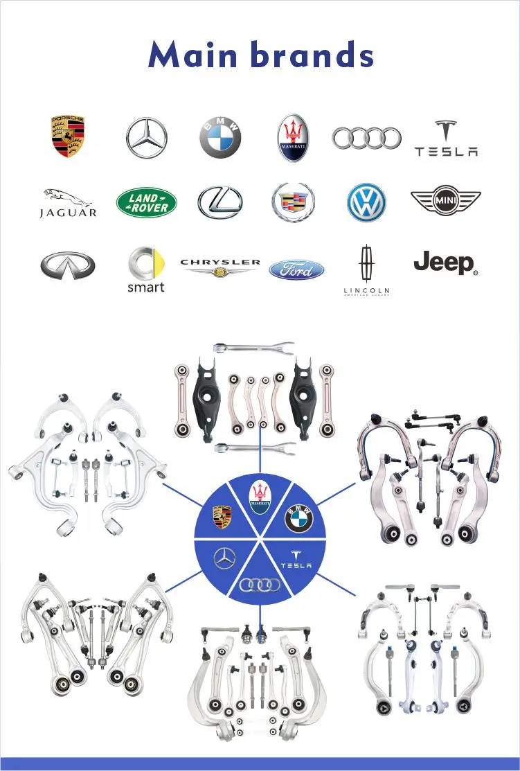 10 Pieces Front Suspension Control Arm Kits For Porsche 911 991 Boxster ...