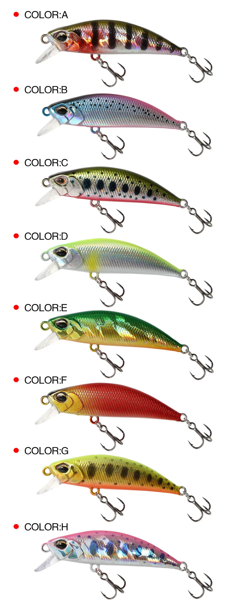Mini Minnow Fishing Lures - 5g Swimbait for All Species
