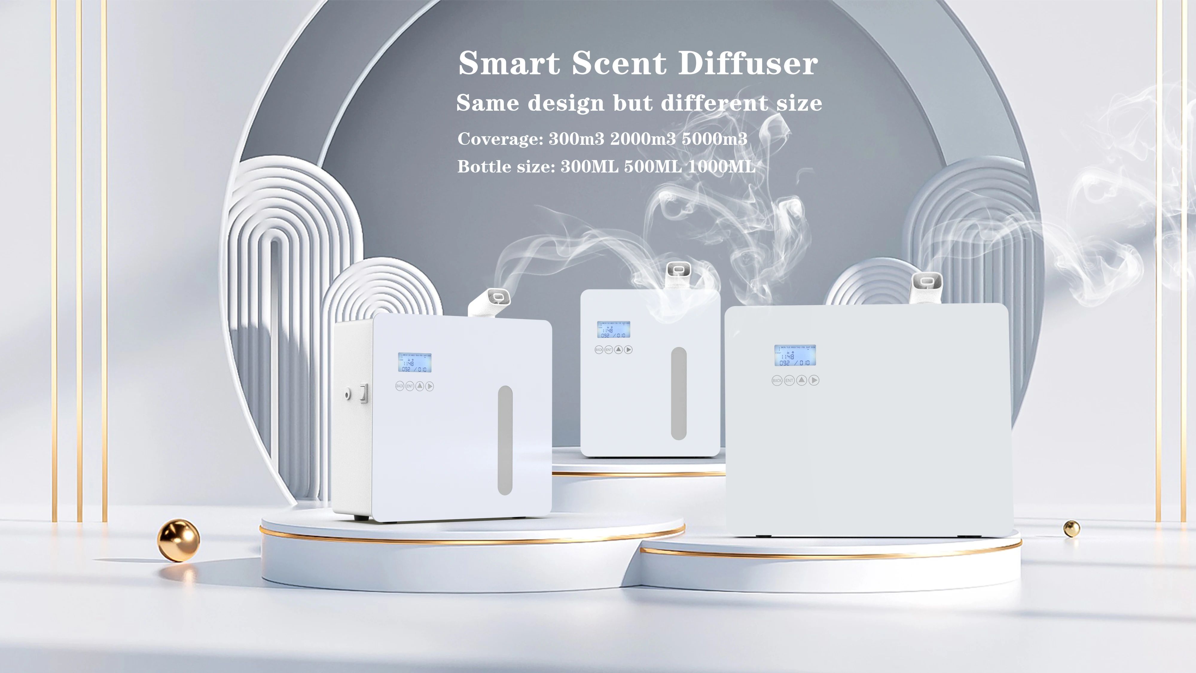 1L New Luxury Design Large HVAC Scent Machine Oil Diffuser