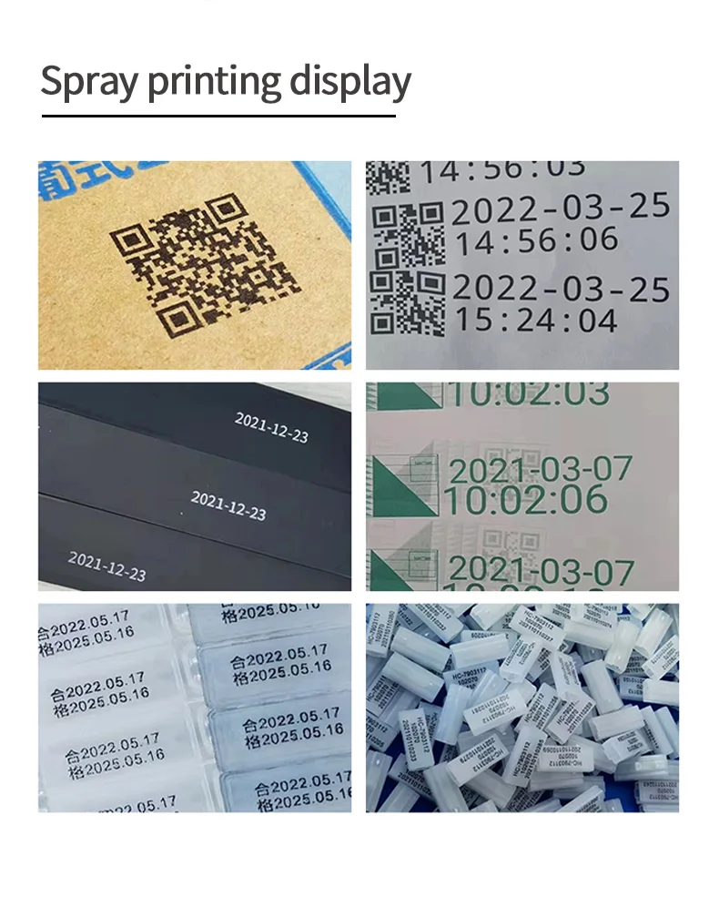 Automatic Inkjet Logo Jet Code Inject Printer Invisible Ink Inject Printer Date and Time Printer ...