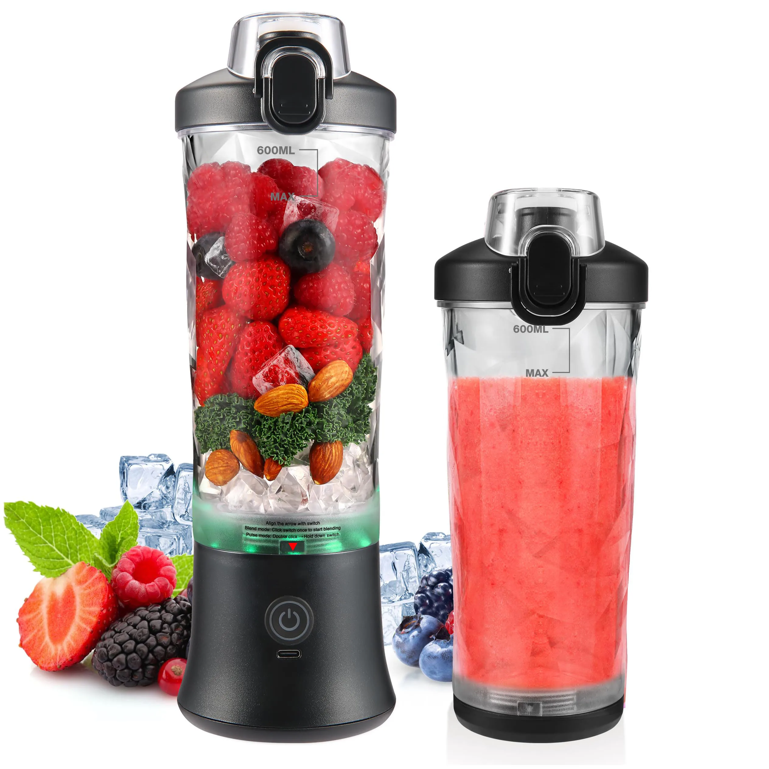 USB Portable Juicer Blender - High Speed & Stainless Steel
