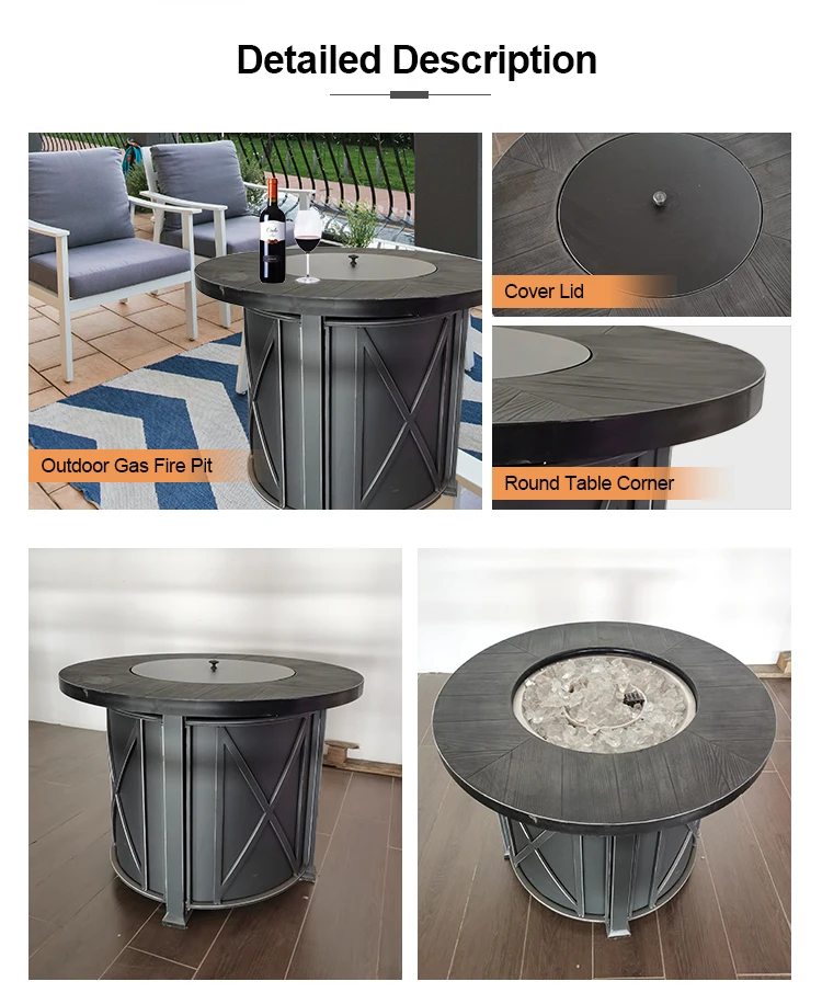 Smokeless Propane Portable Outdoor Gas Table For Pool Table Set Fire ...