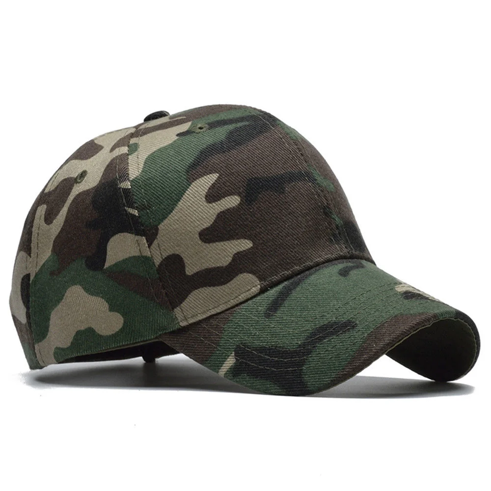 Custom Unisex Cotton Blank Fashion 6 Panel Camouflage Baseball Cap ...