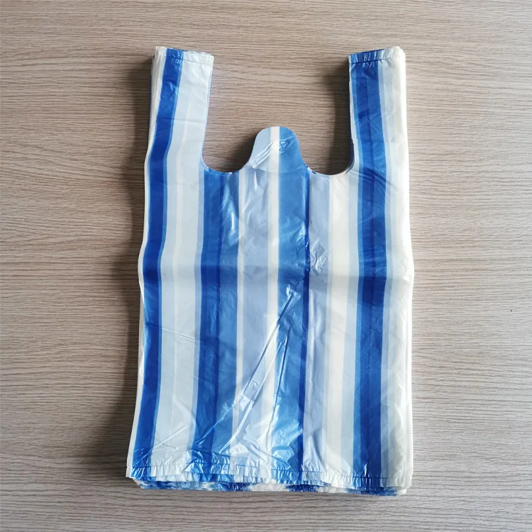 Plain T-shirt Plastic Bags Somalia Market Blue T Shirt Bags - Buy T ...