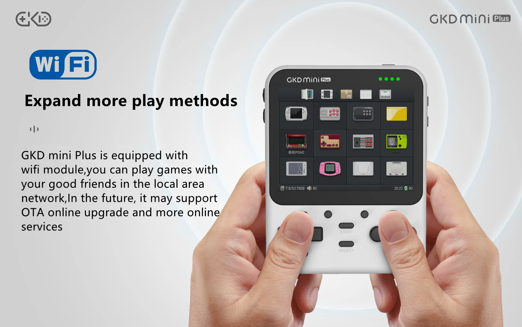 GKD Mini Plus Handheld Game Console - Retro Fun Portable