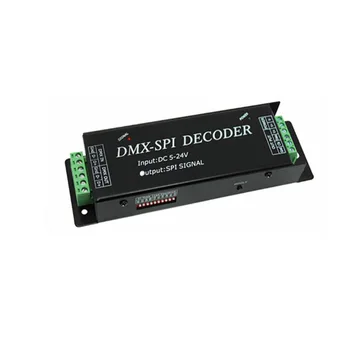 Magic Led Strip Controller Decoder Dmx-spi Decoder Pixel Tape Decoder For Rgb 5v 12v 24v Ws2812b ...