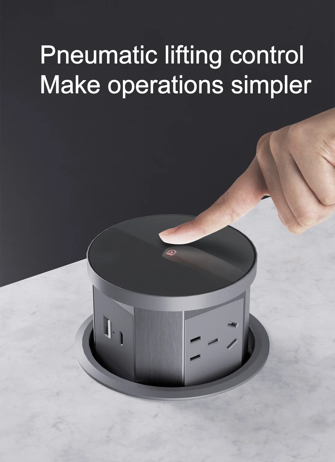 Universal Multi Smart Office Desk Power Kitchen Socket Outlet Pop up ...